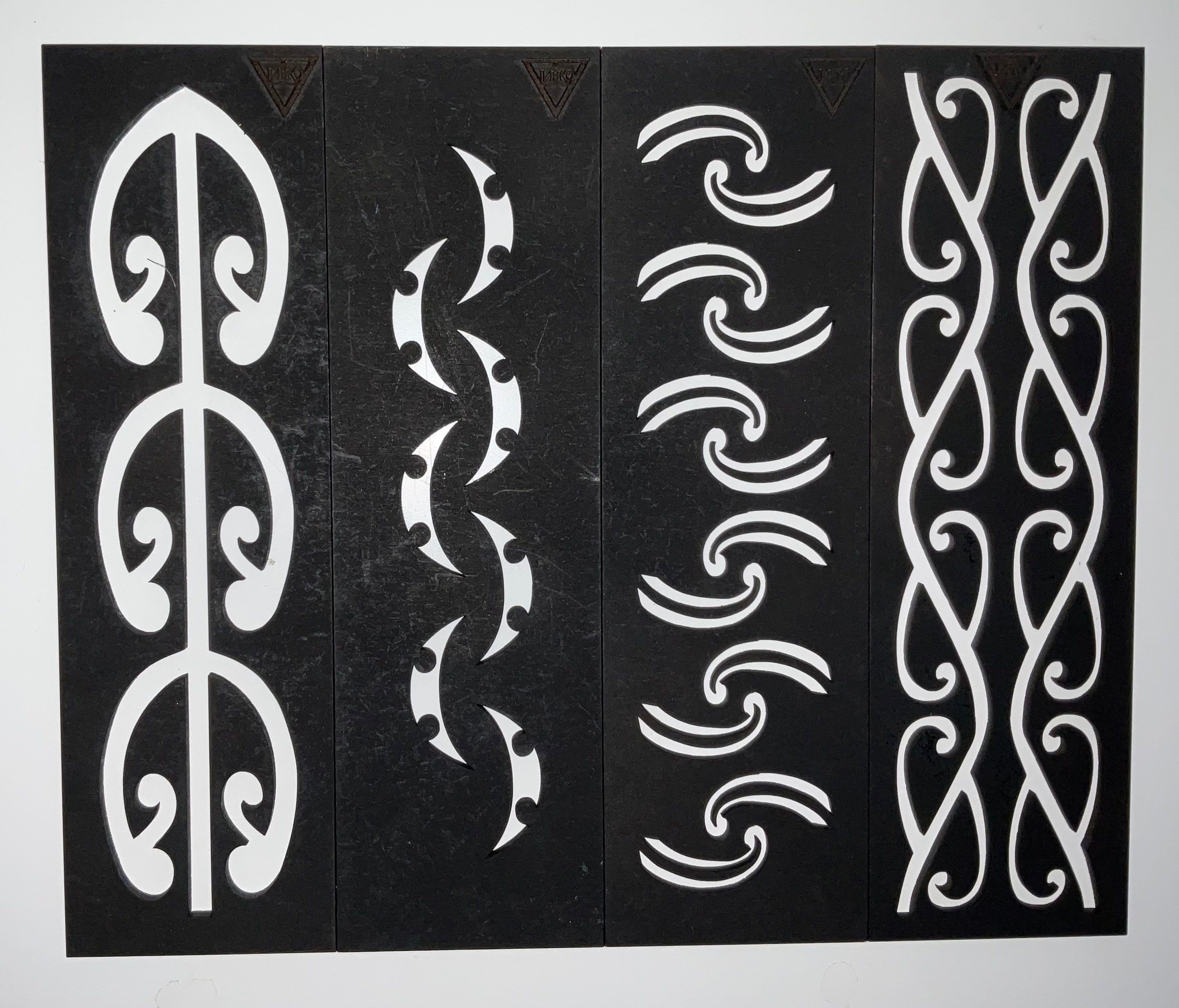 Kōwhaiwhai Stencils Pack 2 (4 stencils included) – IHO CREATIONS